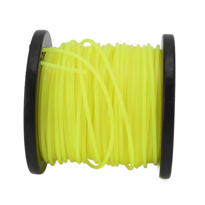 FYDUN ligne de coupe-bordure de 3.0mm Ligne de coupe-bordure ronde jaune de 3.0mm, ligne de ...