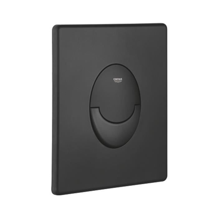 Plaque de commande WC - GROHE - Start - Noir - ABS - Double touche ...