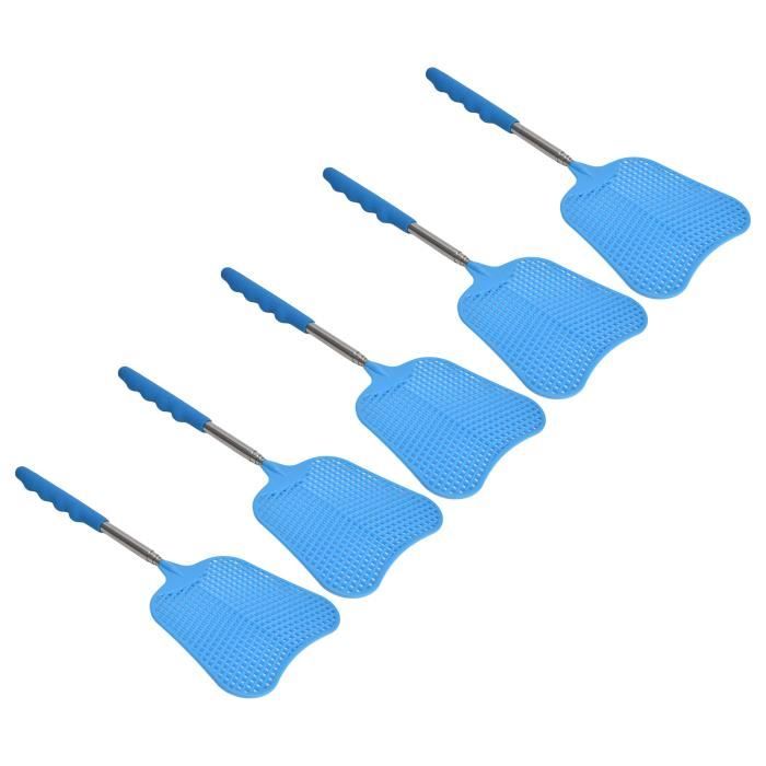 KIMISS tapette à mouches télescopique 5 Pcs Fly Swatter Bleu Léger ...