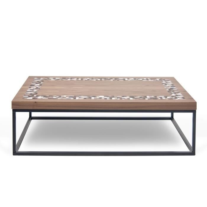 Temahome - Table Basse 120cm "metrics" Noyer - Paris Prix - Cdiscount ...