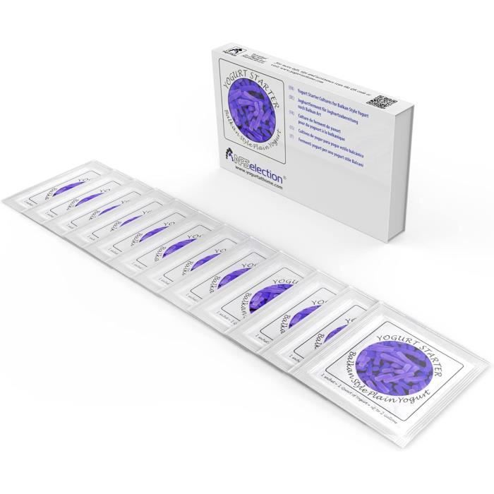 Ferments Yaourt - Pack De 12 Sachets De Culture Lyophilisée Pour Yaourt ...