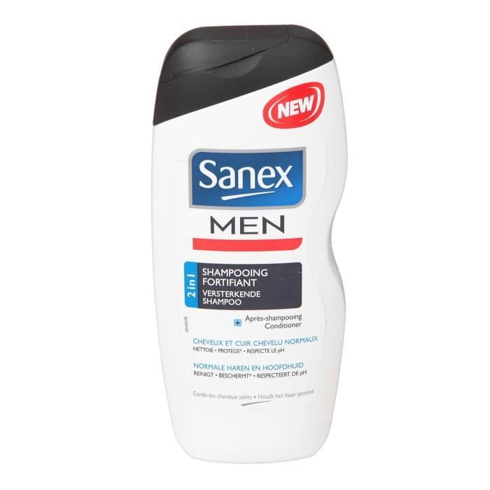 SANEX Shampoing homme - Cheveux normaux - 250ml - Cdiscount Au quotidien