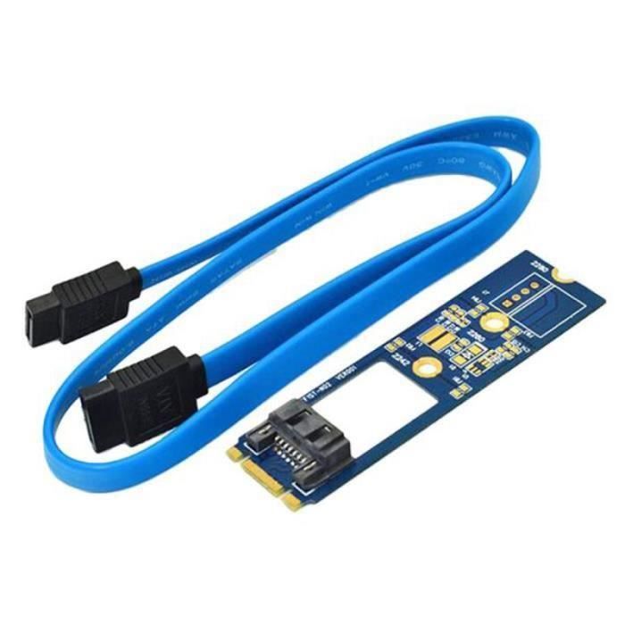 CARTE CONTROLEUR Adaptateur M2 SATA Carte de Conversion Clé B-M M2 NGFF SATA SSD Vers Carte ...