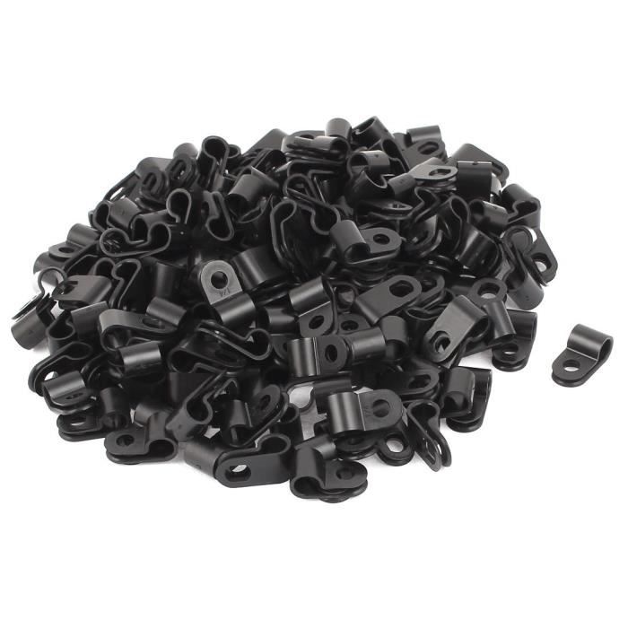 200Pcs Serre-Câble Attache Grillage Rigide Fixation Cable Electrique ...