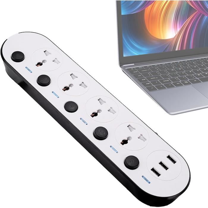 Multiprise Portable, Multiprise De Voyage - Rallonge Usb C 4 Prises 3 ...