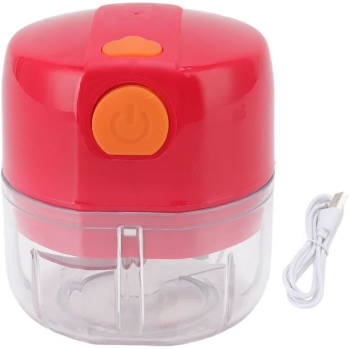 Mini Hachoir À Ail Électrique, Hachoir À Aliments, Hachoir À Légumes, Chargement Usb, Double ...