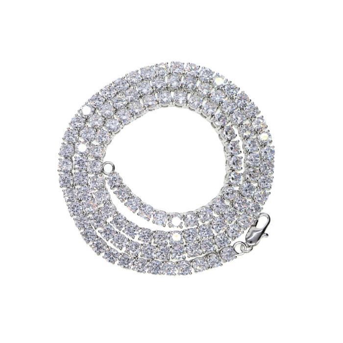 Collier cœur de saint valentin, cz Miami, chaîne cubaine, ras du cou ...