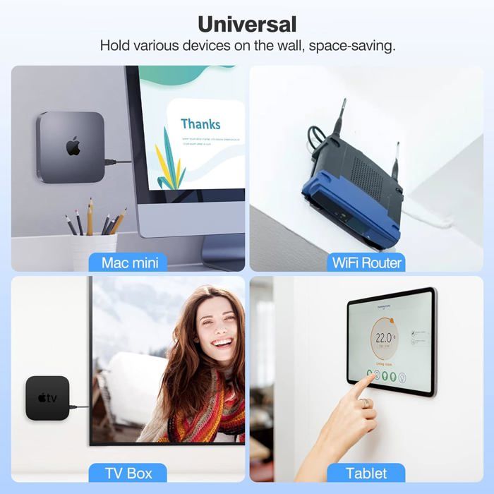 Support Mural Universel Pour Tablette/Téléphone, Lot De 2 Support Rond ...