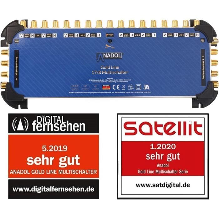 Commutateur Multiple (17-8-4 Sat À 8 Récepteurs, Commutateur Multiple ...