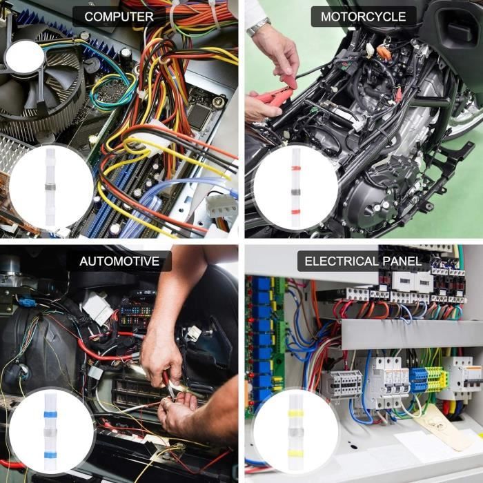 Cosses Electriques Souder Gaine Connecteur Thermorétractable Isolée ...