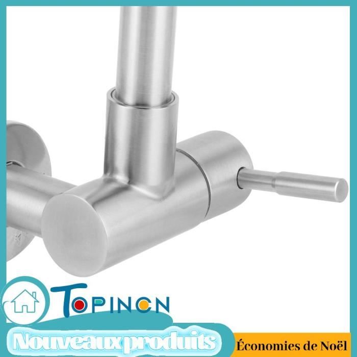Robinet - EJ.LIFE - G1 2 - Inox - Mural - Pivotant 360° - Cdiscount ...