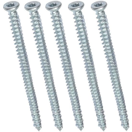 C48387 - Lot De 5 Vis D'Ancrage Direct Pour Béton Ø7.5X120Mm Tête ...