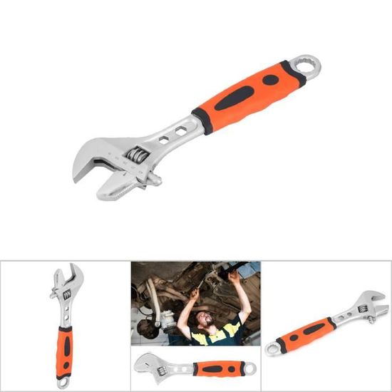 DEX clé polyvalente Clé à molette de 8/10/12 pouces Clé multifonction ...