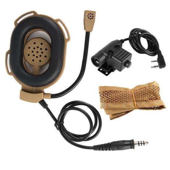 Fdit Casque Tactic PTT Casque Talkie-walkie Bowman Elite II tactique à ...
