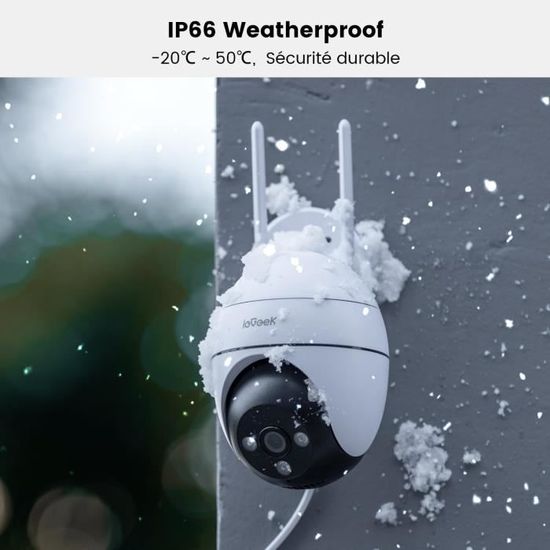 IeGeek 5MP 360° Camera Surveillance WiFi Extérieure - Cdiscount Bricolage