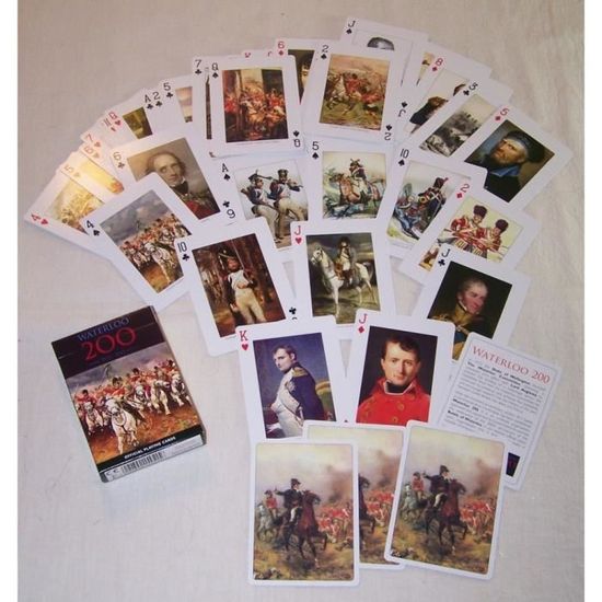 Jeu de cartes Napoléon - Bataille de Waterloo 200ème anniversaire ...