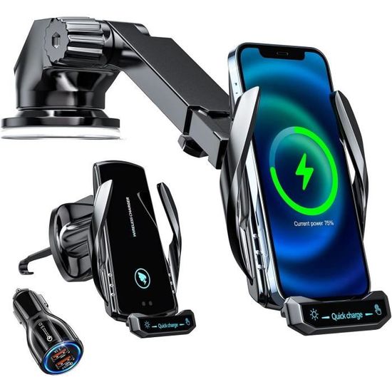 15W Qi Chargeur Induction Voiture[Induction Infrarouge] Compatible Avec ...