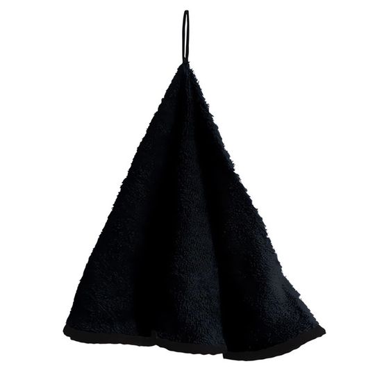 Torchon rond en coton EPONGE anthracite, par Soleil d'ocre - Cdiscount ...