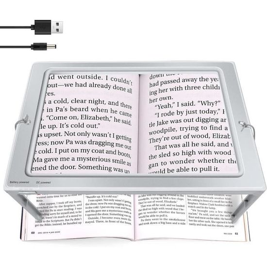 Loupe de lecture mains libres avec lumière - SSS - 50 LED - 4X - Blanc - Cdiscount Appareil Photo