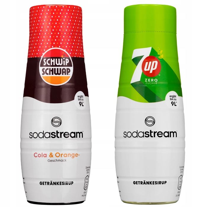 Sirop boisson gazeuse - SodaStream - 7UP Zero et Schwip Schwap Cola ...