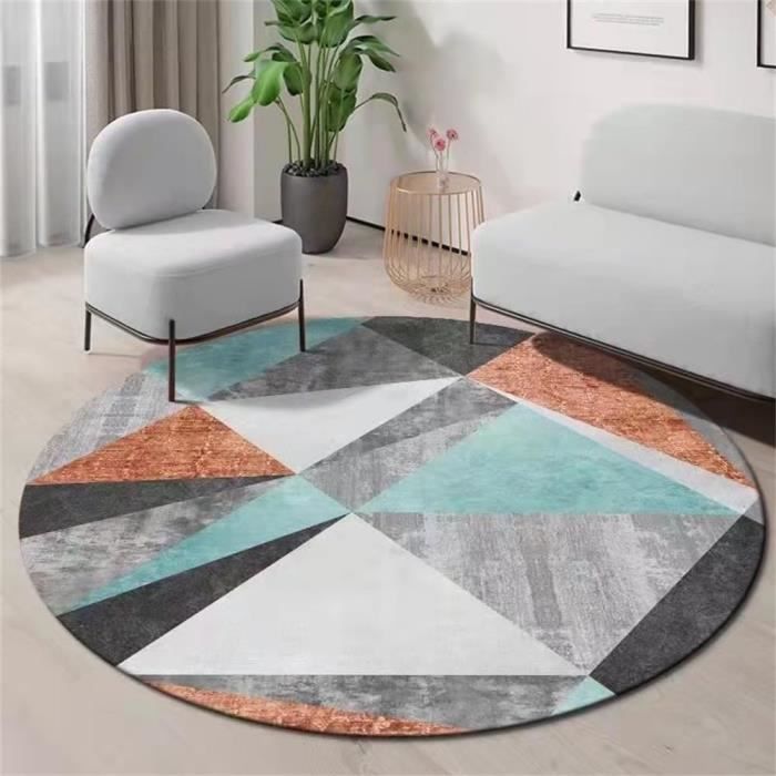 Highdi Tapis Rond Salon, Moderne Luxury Tapis De Sol Décoration ...