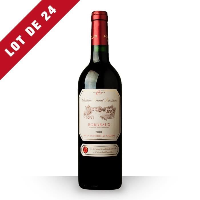 24X Château Grand Rousseau 2010 Rouge 75cl AOC Bordeaux - Vin Rouge ...
