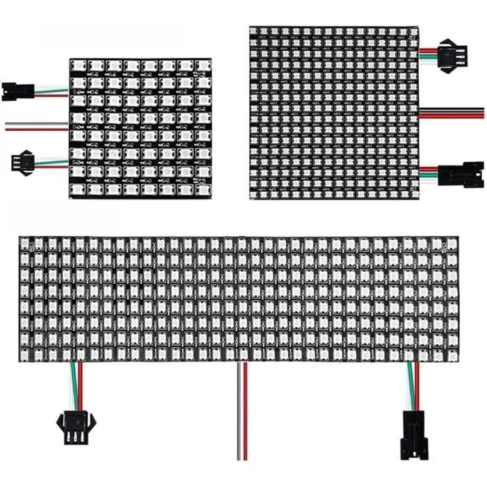 Ws2812b Panneau Lumineux Numérique Led Rgb Flexible Adressable