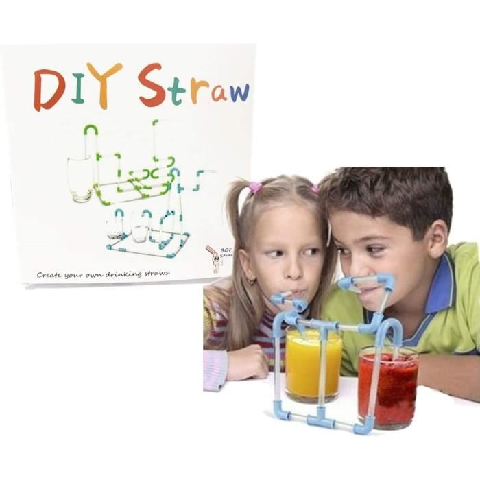 Lot de 30 pailles amusantes à faire soi-même, pailles amusantes et ...