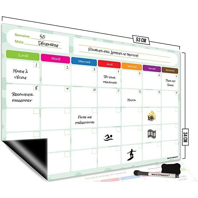 Brute Strength - Grand Tableau Blanc Magnétique, Français ...