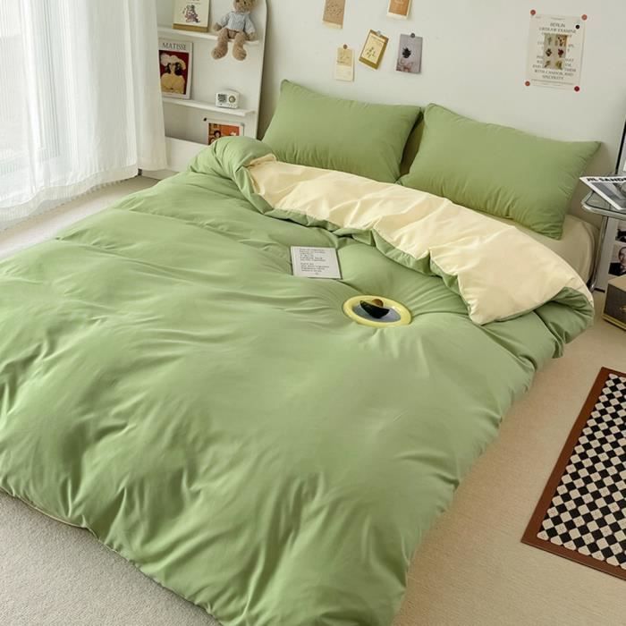 Couvre lit, simple, couleur unie, quatre en 150x200 pièces de ensemble ...