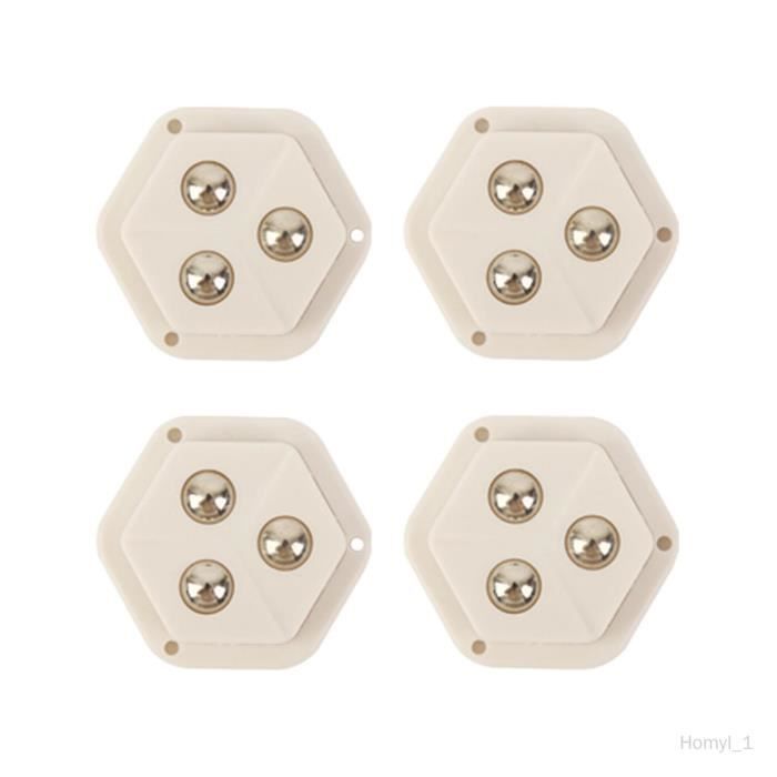 Roulettes pivotantes en pâte pour Base Mobile - COLAXI - Lot de 4 ...