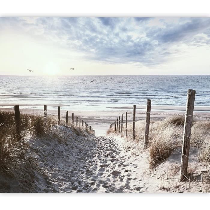 Papier Peint Intissé Plage Mer 200X140 Cm Décoration Murale Xxl Poster ...