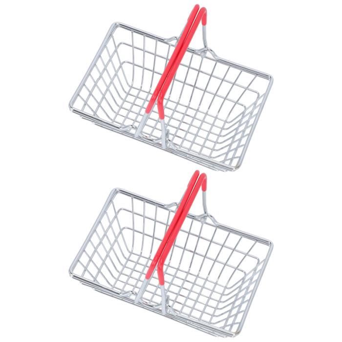 2Pcs Français Frites Servir Des Paniers Carrés en Acier Inoxydable ...