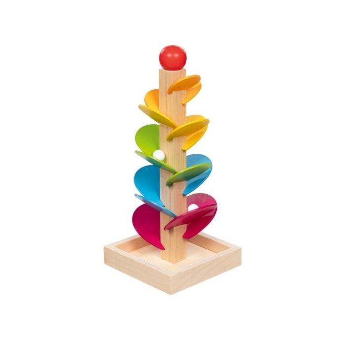 Jeu de billes - Goki - 53781 - Toboggan à billes - Sons colorés - Pour ...