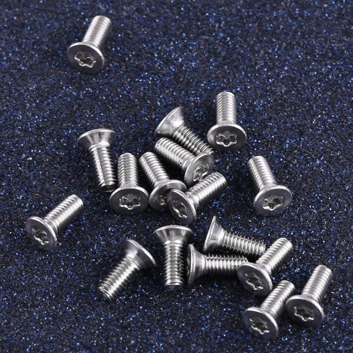 GOTOTOP Vis étoile Lot de 50 vis à tête plate à tête fraisée M3 (M3 × 6 ...