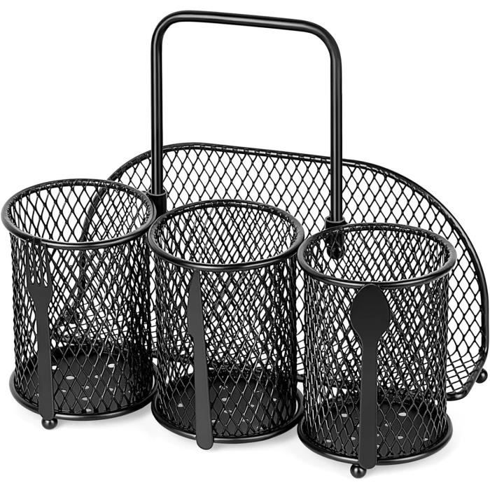 Porte-ustensiles de cuisine avec poignée pour ranger les ustensiles tels que couteau,fourchette ...