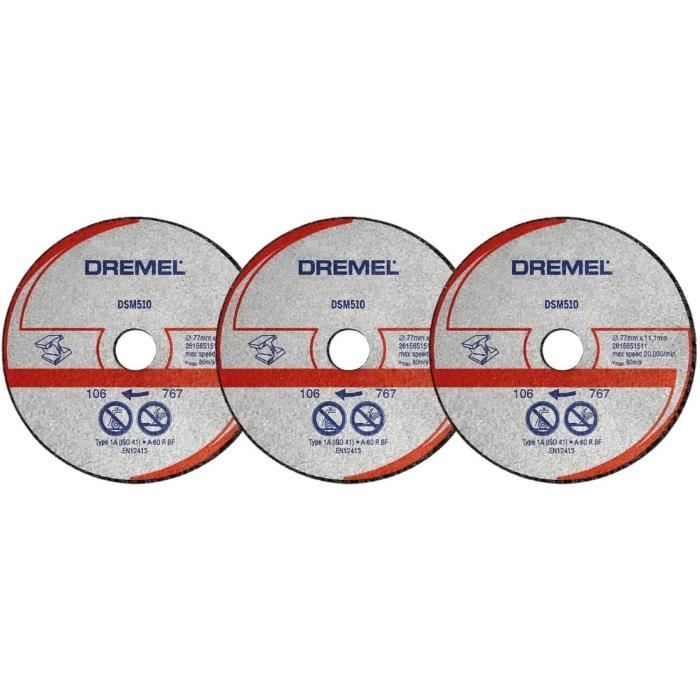 Dsm510 Lot De 3 Disques Pour Scie Compacte Dsm20 Pour Découper Métaux ...