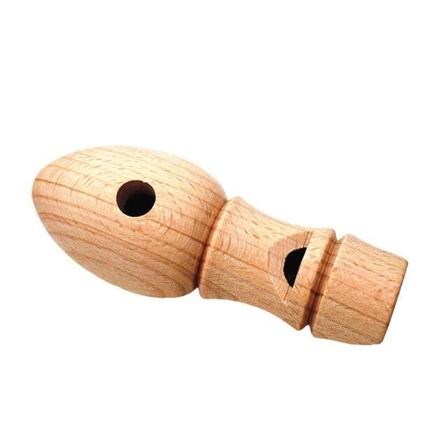 Instrument de musique jouet,Khaki--Sifflet de Train en bois pour ...