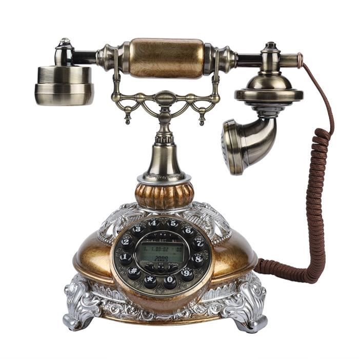 Téléphone fixe Vintage Rétro FSK / DTMF plaque à cadran rotatif --DQ ...