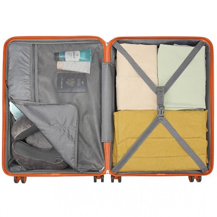 Set de 4 Valise de Voyage (34/55/66/76cm) Ultra Légère Rigide Valise ...