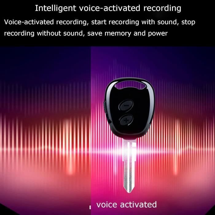 Mini Enregistreur Vocal En Forme De Clé Numérique 8G-16G Dispositif D ...