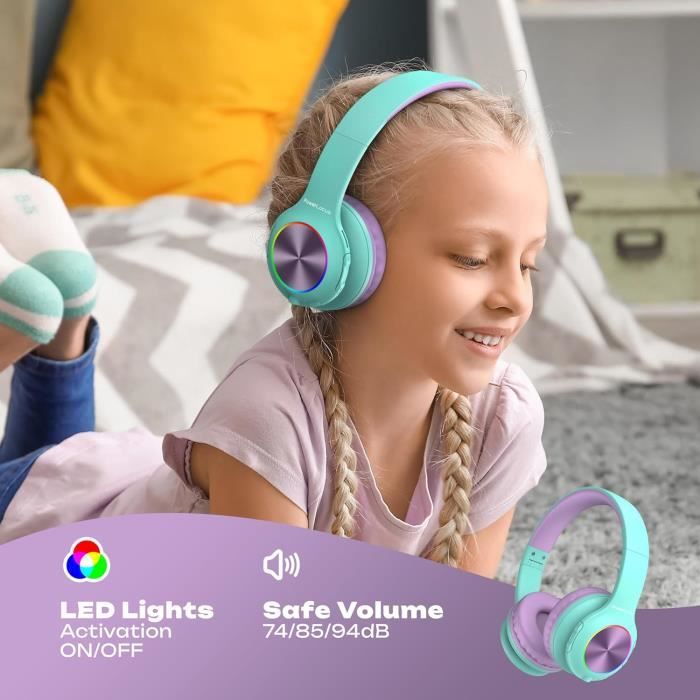 Casque Bluetooth Sans Fil Pour Enfants, Casques Pour Enfant Avec ...
