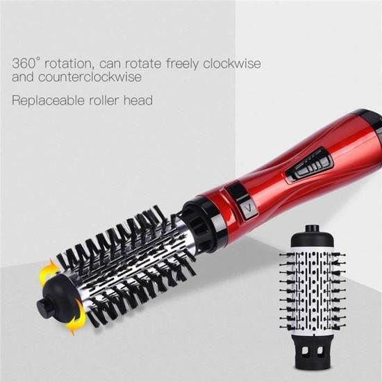 DOUBLE BROSSE SOUFFLANTE ROTATIVE TOURNANTE A BRUSHING 1000 Watts 2 ...