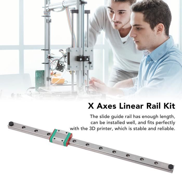 Mothinessto Kit de rail linéaire X Axes Kit de mise à niveau de Rail X ...