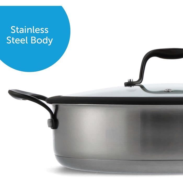 Ceramic Black Sauteuse En Acier Inoxydable Avec Revêtement Céramique ...