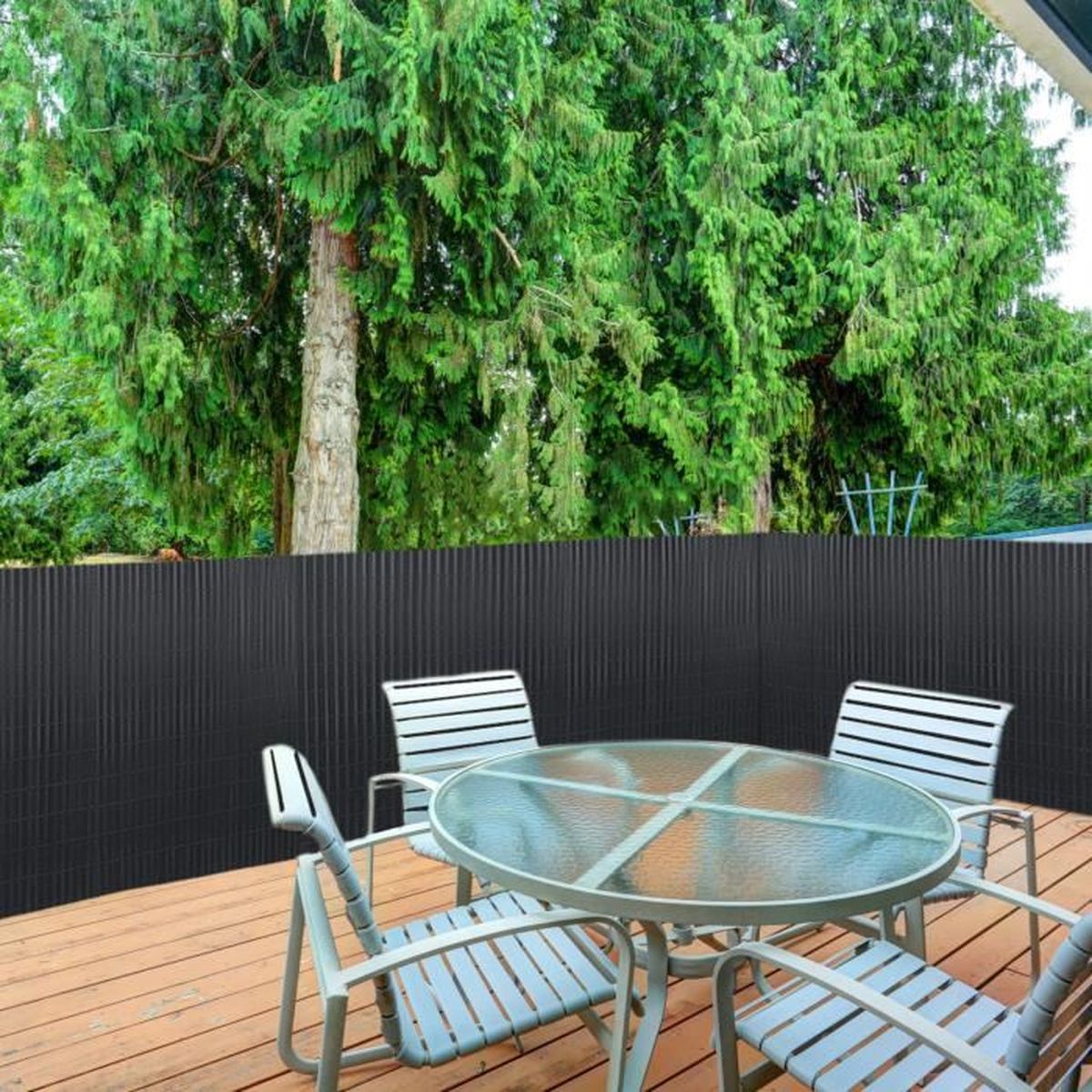 YRHOME Tapis d'intimité en PVC balcon clôture d'intimité jardin patio ...