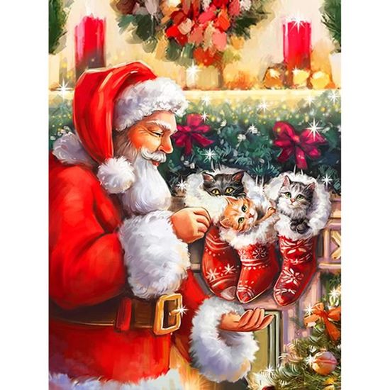 Diamond Painting Kits Complets Christmas, Broderie Diamant Painting ...