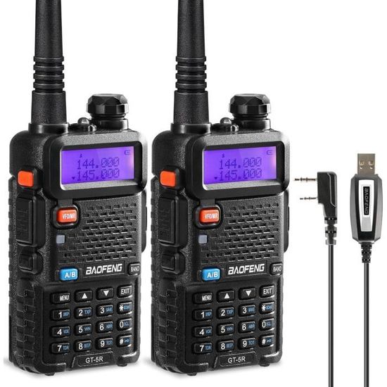 Talkie Walkie BaoFeng GT-5R Double Bande pour 144-146430-440 MHz avec ...