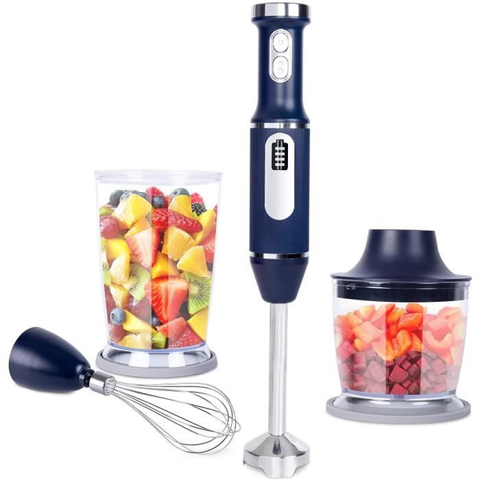 Mixeur plongeant multifonction 4 en 1, mixeur multifonction, hachoir de ...