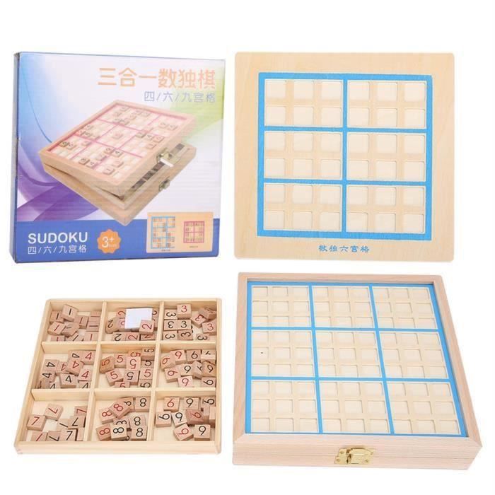 Fydun jeu d\\'intelligence d\\'enfants Numéro en bois Puzzle jeu de ...